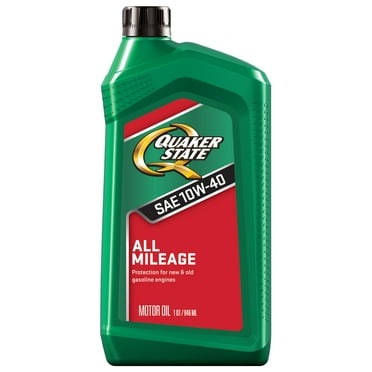Quaker State All Mileage 10W-40 Motor Oil, 5 Quart - Walmart.com
