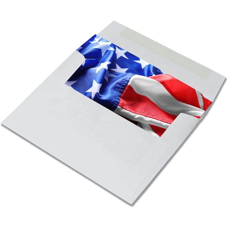 Patriotic Themed Letter Envelopes 80 Packs Patriotic American Flag ...