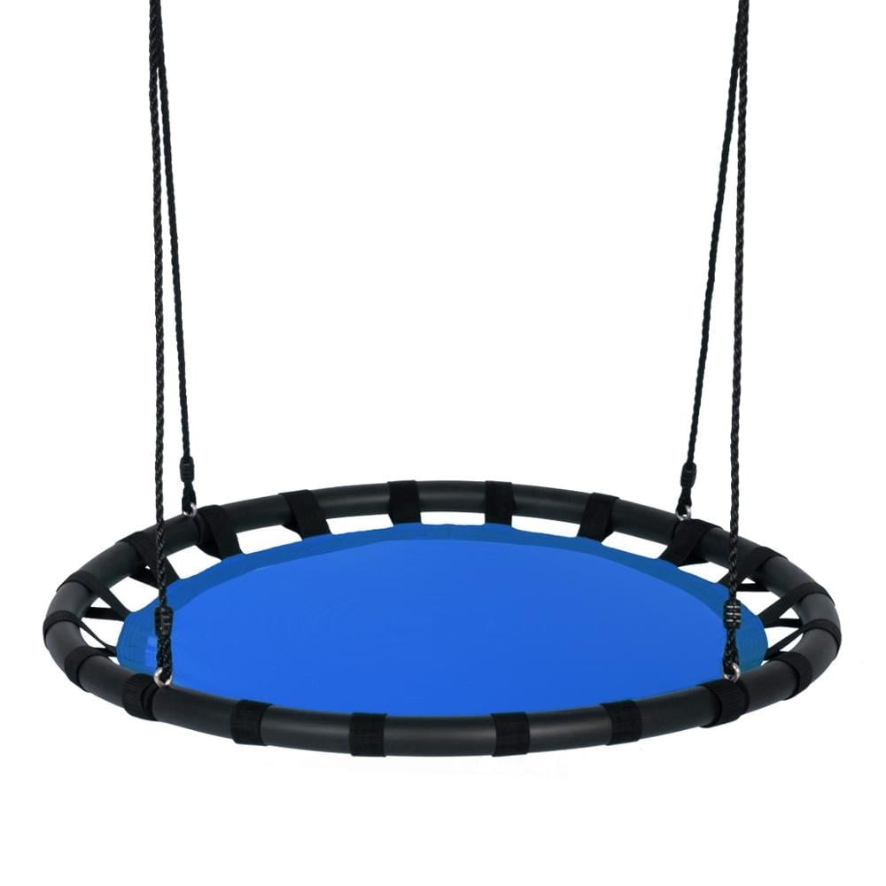 40” Flying Saucer Round Tree Swing Kids Play Set w/Adjustable Ropes ...
