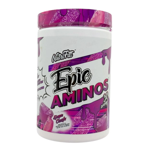 Epic Aminos 30 servicios Grape Crush Nutrifitt blanco | Walmart en línea
