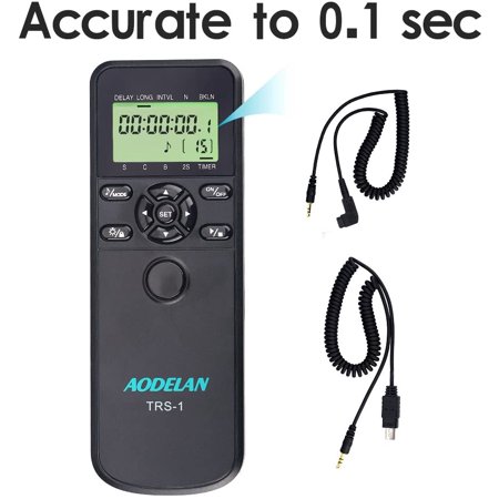 AODELAN TRS-1 Camera Shutter Release Timer Remote Control for Sony a9, a7RIII, a7RII, a7M3,a7M2 ...
