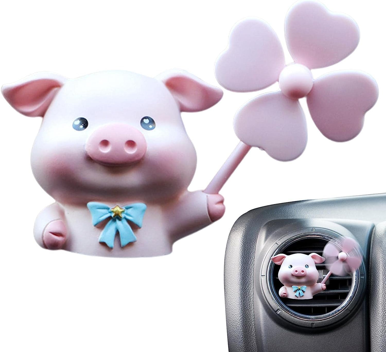 Trianu Cute Pig Car Scent Air Fresheners Vent Clips Aroma Diffuser ...