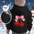 Big Girls Hoodies Sweatshirts Girls Pocket Hoodie Bow Long Sleeve ...