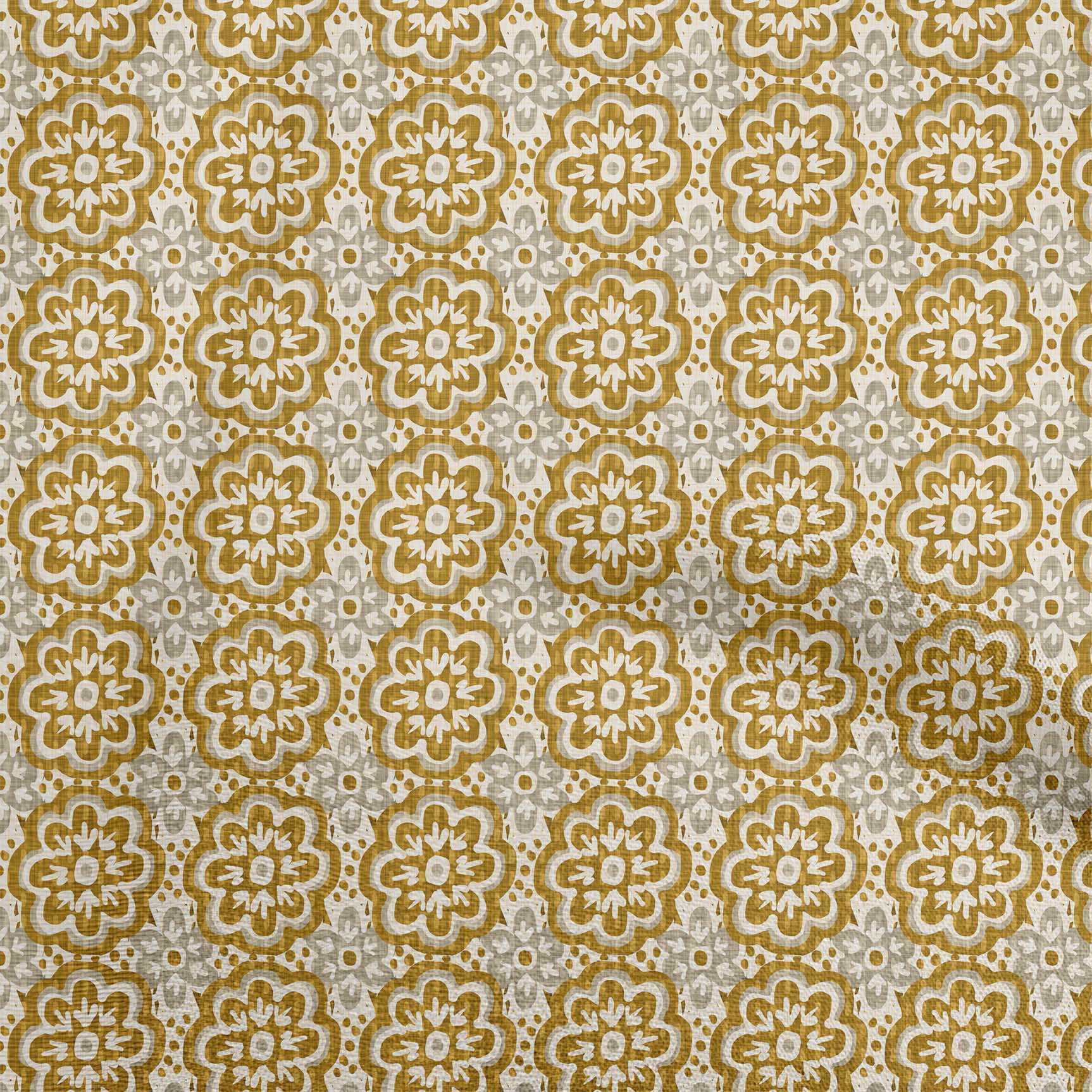 oneOone Cotton Poplin Twill Olive Green Fabric Asian Block Fabric For ...