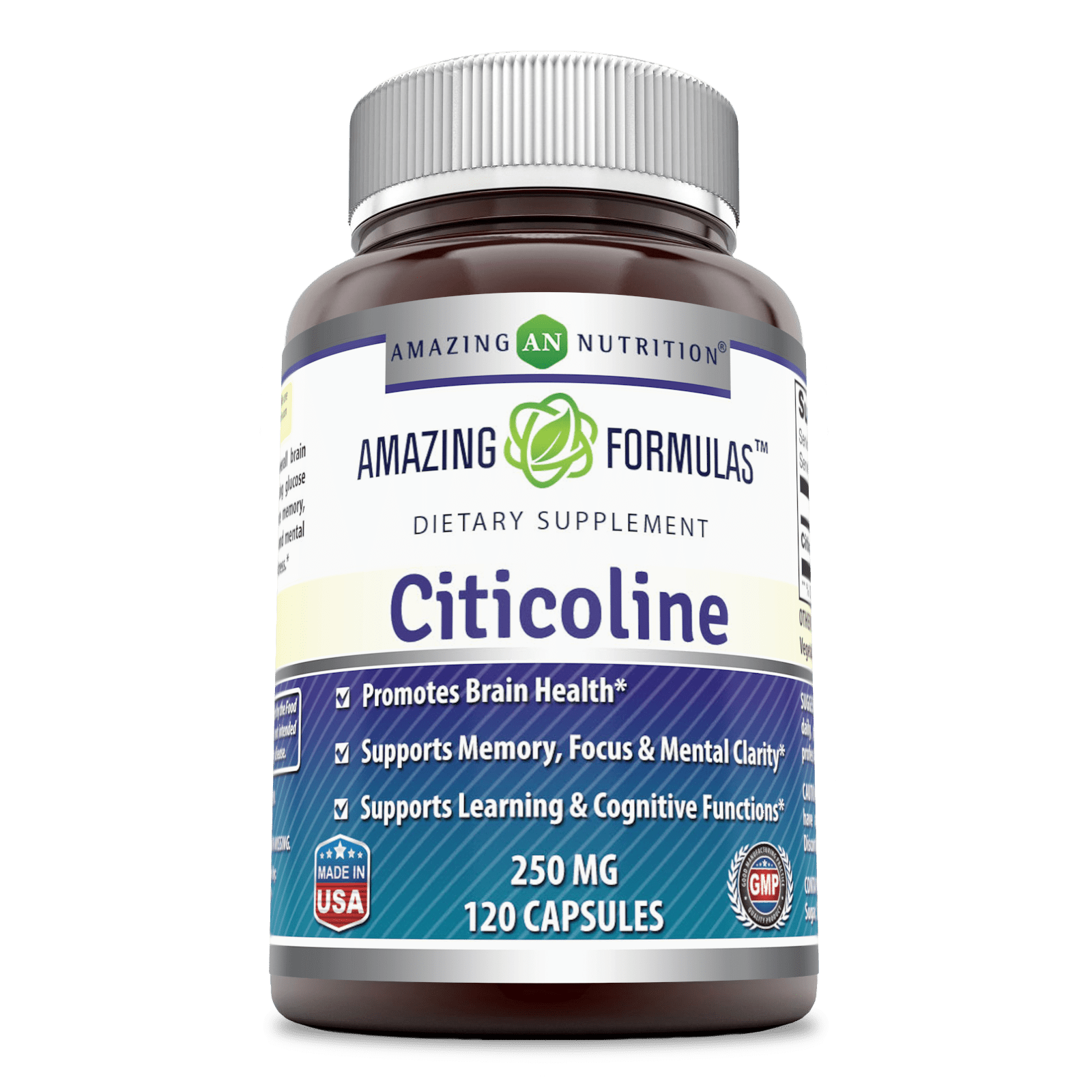 Amazing Formulas Citicoline 250 Mg 120 Capsules - Walmart.com