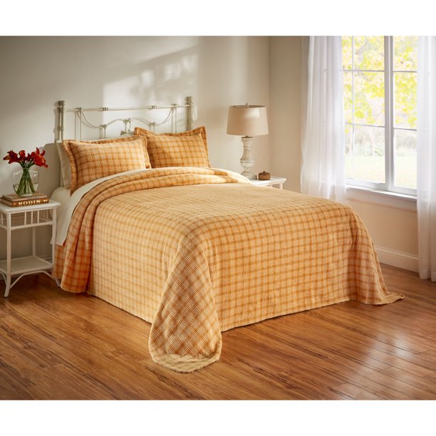 Gold Quilted Bedspread