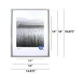 Mainstays 14x18 inch Matted to 11x14 inch Gray 0.5" Gallery Wall ...