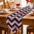 Abstract Pink Table Runner Linen Burlap Table Runner 72 Inches Long ...