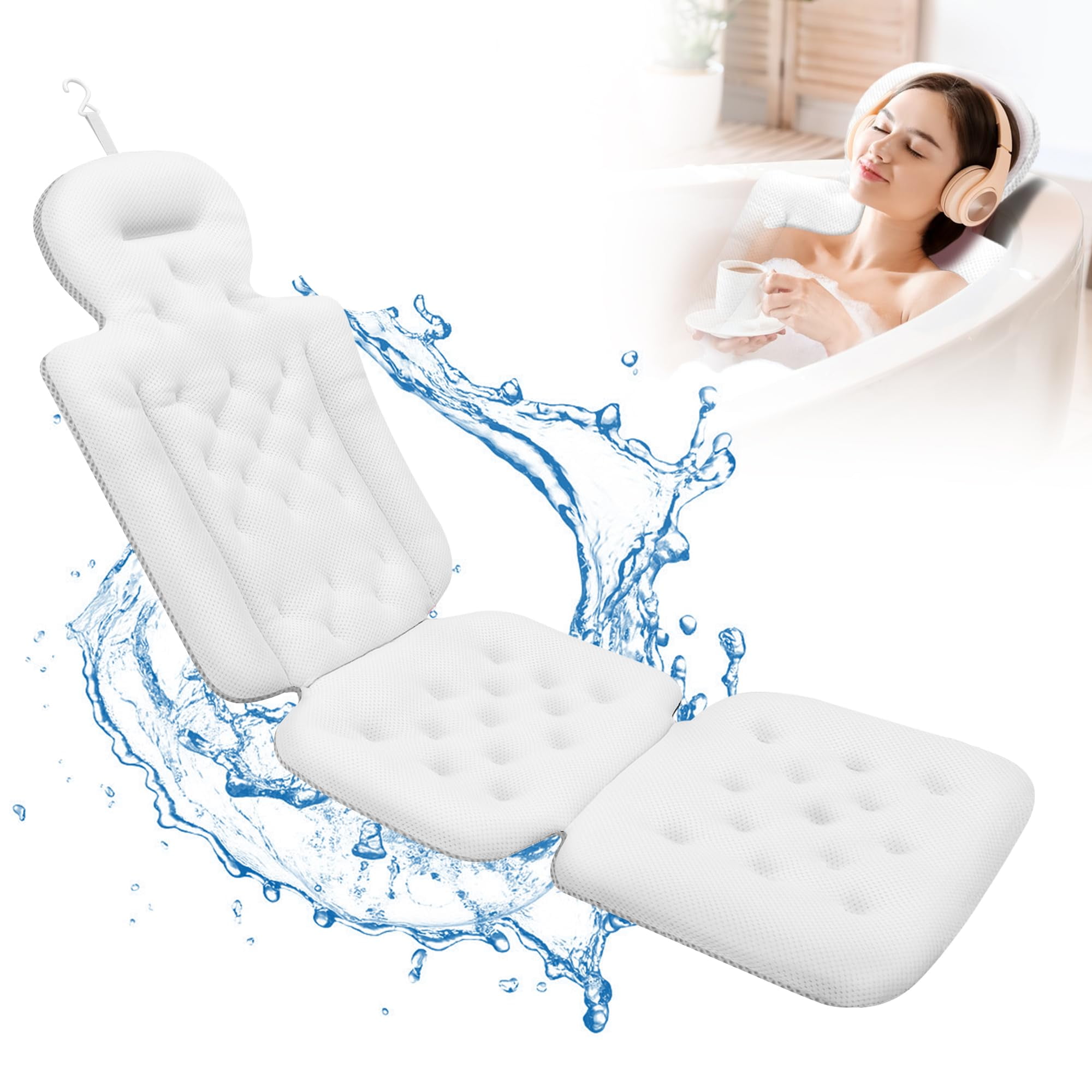 Click here for Sxiiro Full Body Bath Pillow  Luxury Bath Cushion... prices