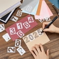 10Pcs 10 Styles Number 0~9 PET Hollow Drawing Painting Stencils ...