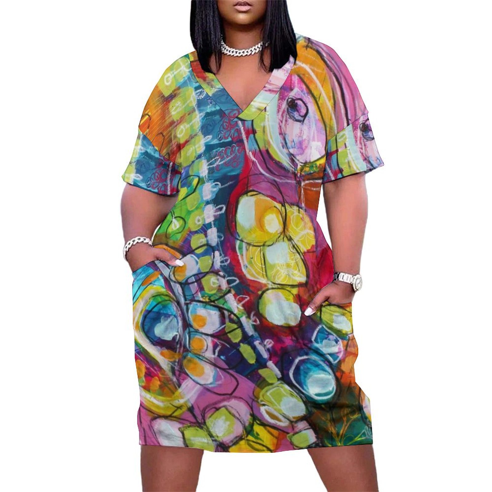 Hope series in the garden Loose Pocket Dress dress for woman Dance ...