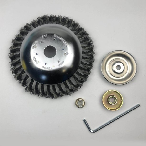 Dalazy Steal Wire Brush Cutter Trimmer Head with Adapter Rust Removal B ...