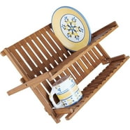 Better Homes & Gardens Natural Bamboo Dish Rack, 17.72'' x 12.28 ...