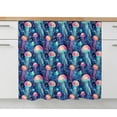 Cabinet Curtains 11"W x 13"L, Jellyfish, Sink Skirt for Bathroom ...