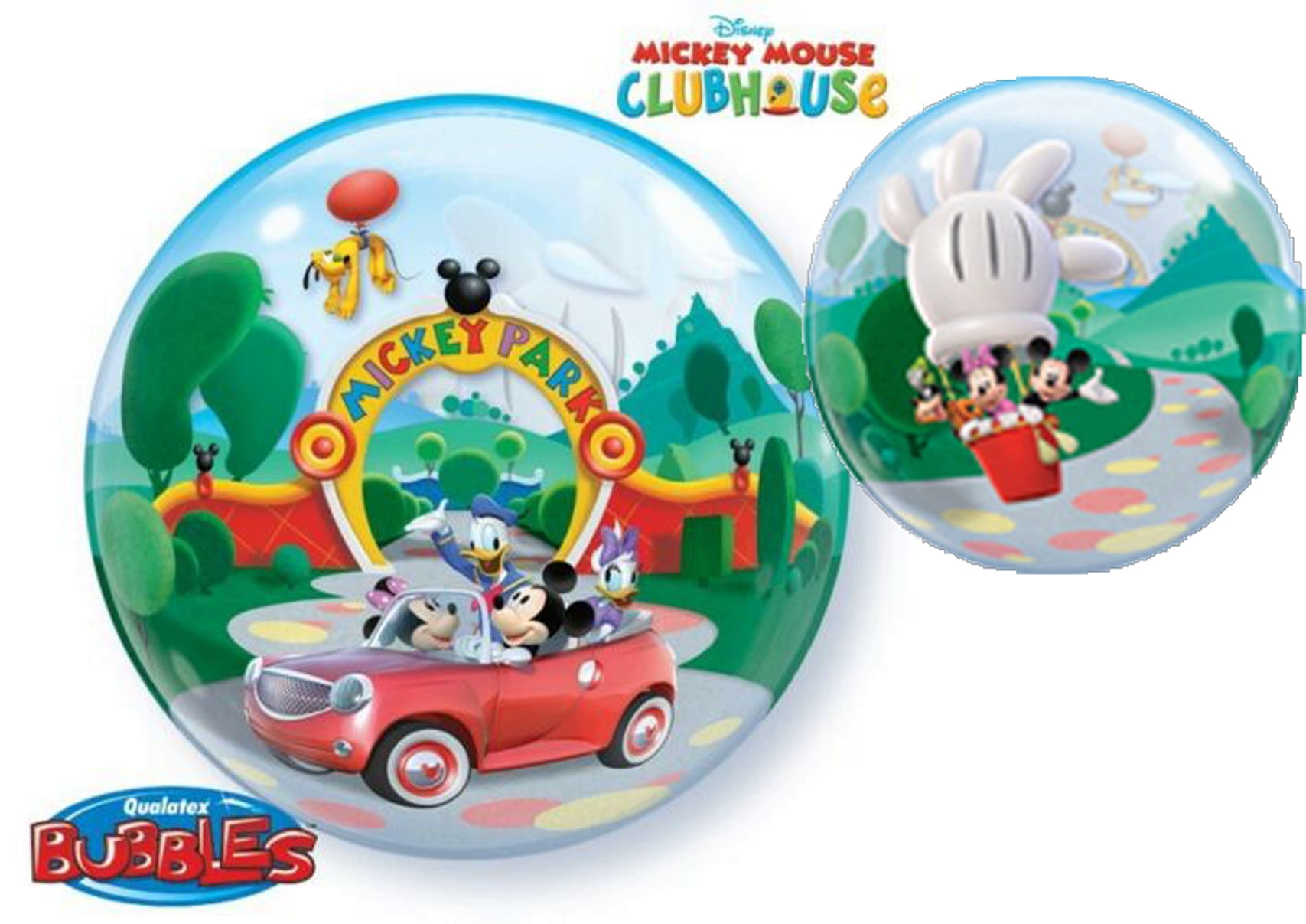22 Inch Mickey Mouse in the Park 3D Bubble Balloons - Walmart.com