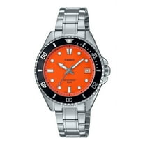 Casio Standard Analog Stainless Steel Grey Dial Quartz MDV-107D-8AV ...