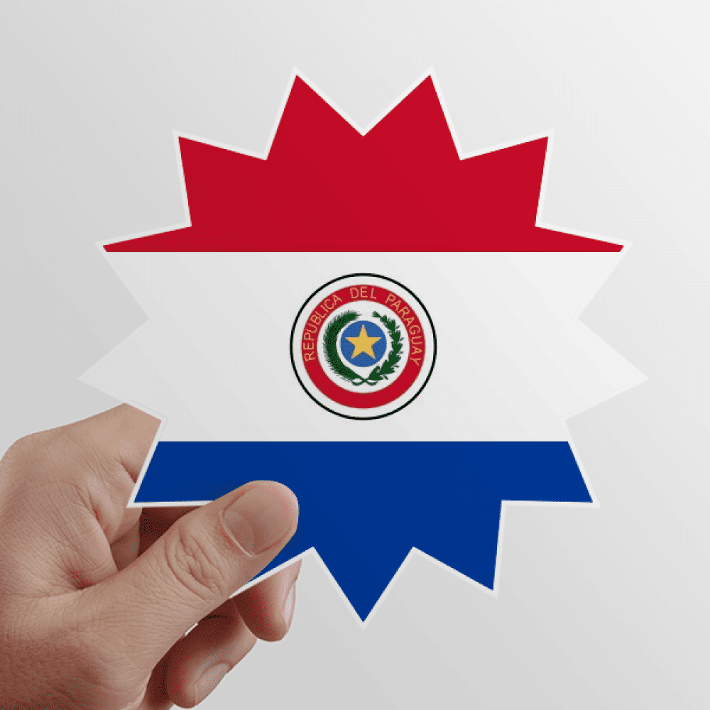 Paraguay bandera nacional país símbolo Mark patron de América del Sur ...