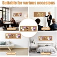 2 Pcs 12'' x 36'' Cork Bulletin Board Wall Mounted Framed Large School ...