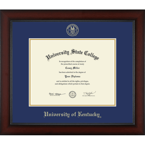 University of Kentucky Diploma Frame, Document Size 11" x 8.5 ...