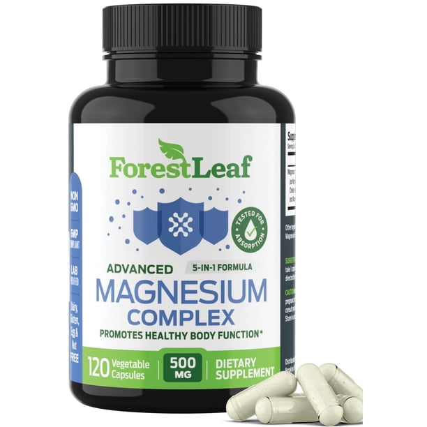 Suplemento ForestLeaf Magnesium Complex 500 mg 120 cápsulas | Bodega ...