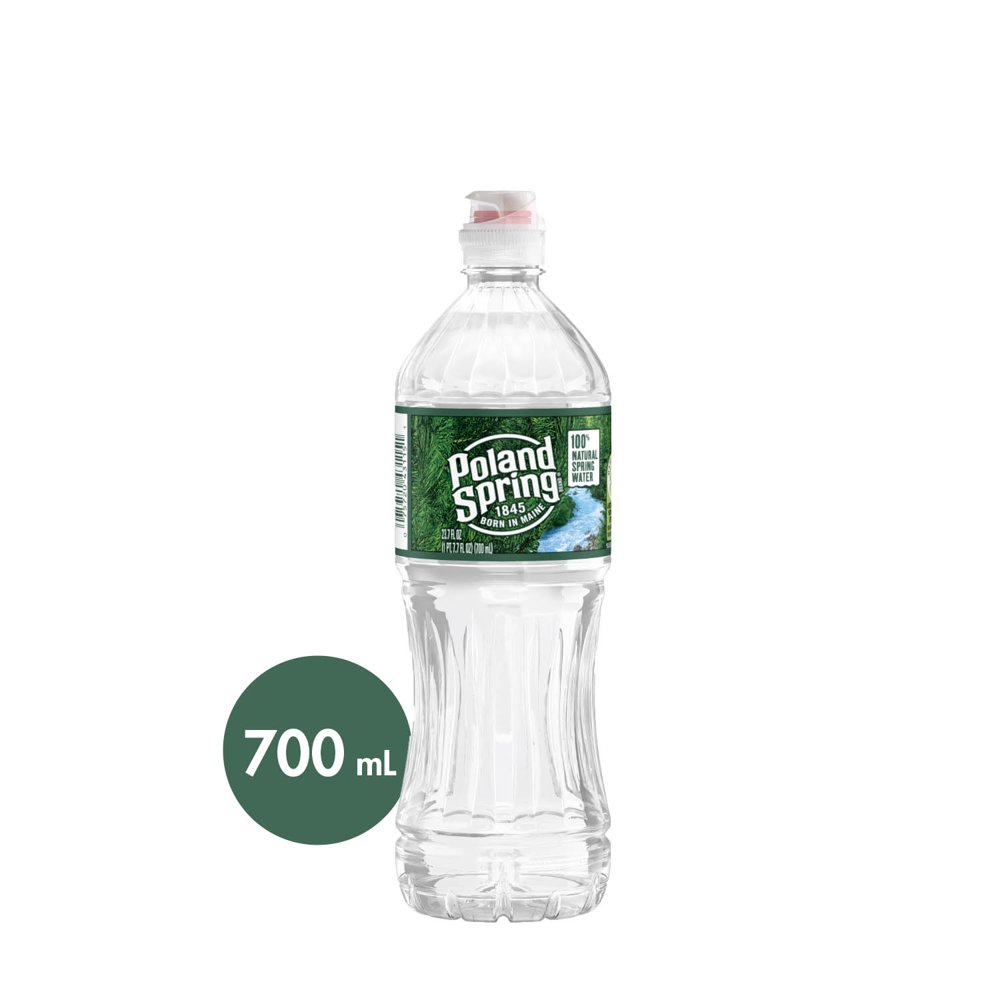 POLAND SPRING Brand 100% Natural Spring Water, 23.7-ounce plastic ...
