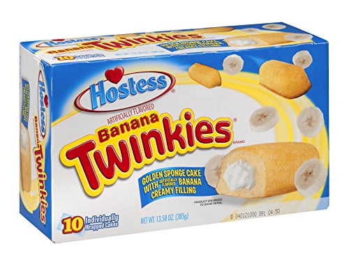 Hostess Banana Cream Twinkies,10 Count | Pack of 3 - Walmart.com