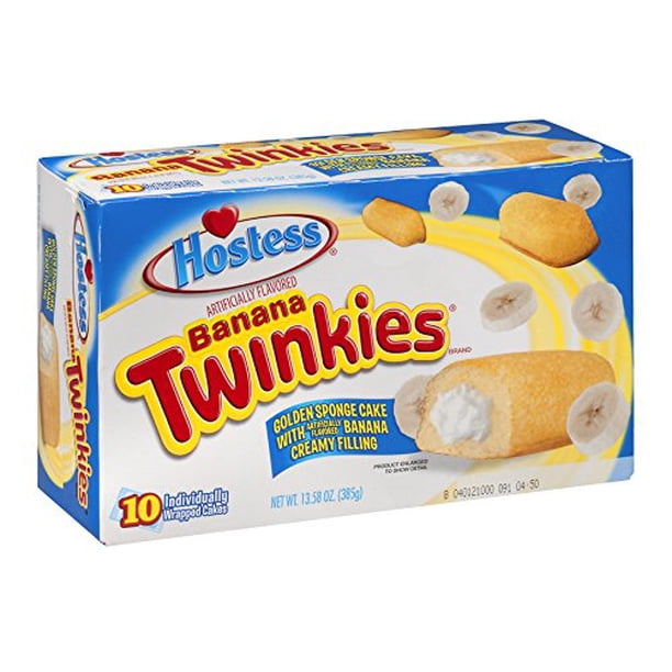 Hostess Banana Cream Twinkies,10 Count | Pack of 3 - Walmart.com