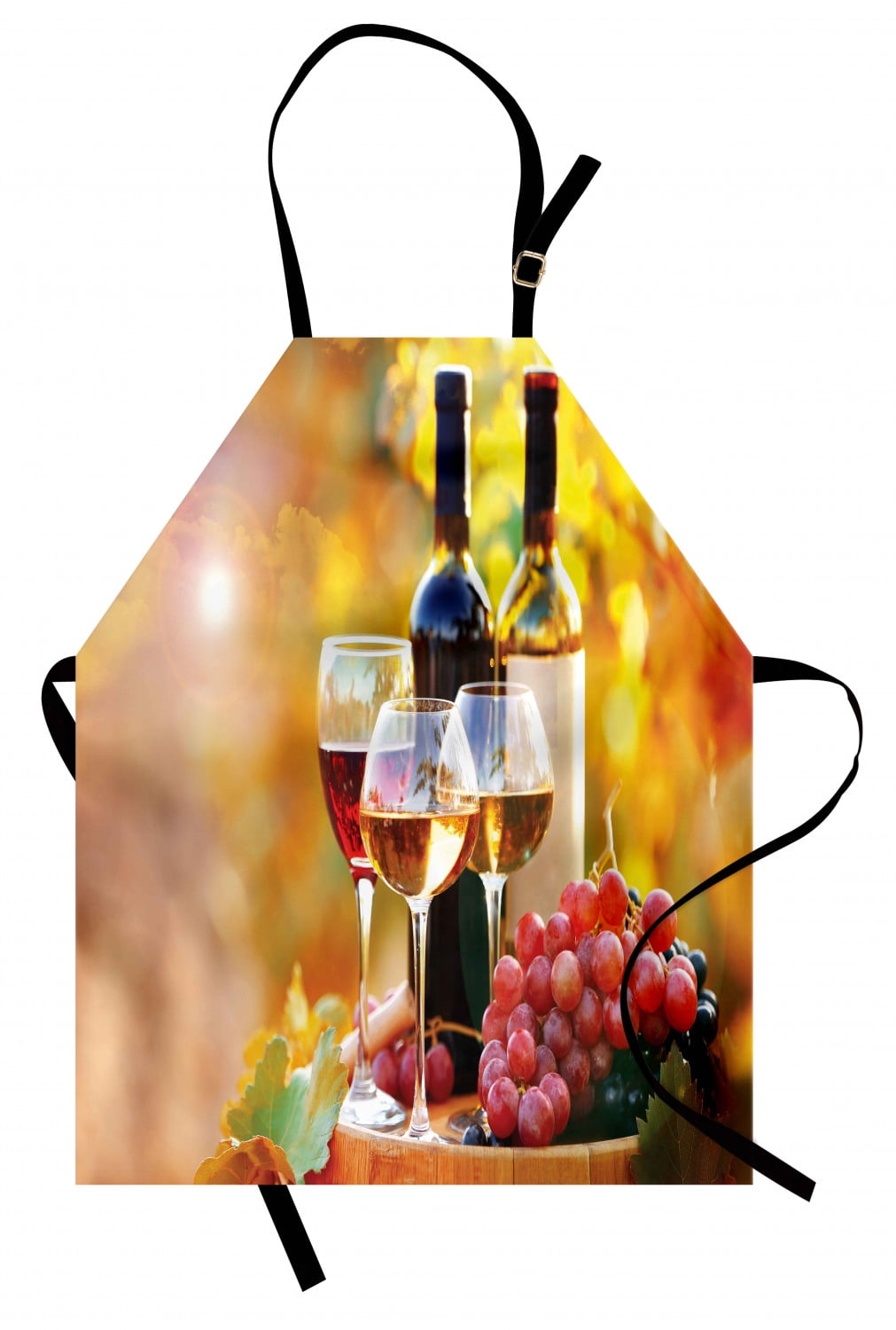 Wine Apron Tasty Wine on Wooden Barrel on Grape Plantation Countryside ...