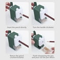 Long Point Pencil Sharpener, Manual Artist Pencil Sharpener for 8-20mm Nibs Featuring Self-Feed ...
