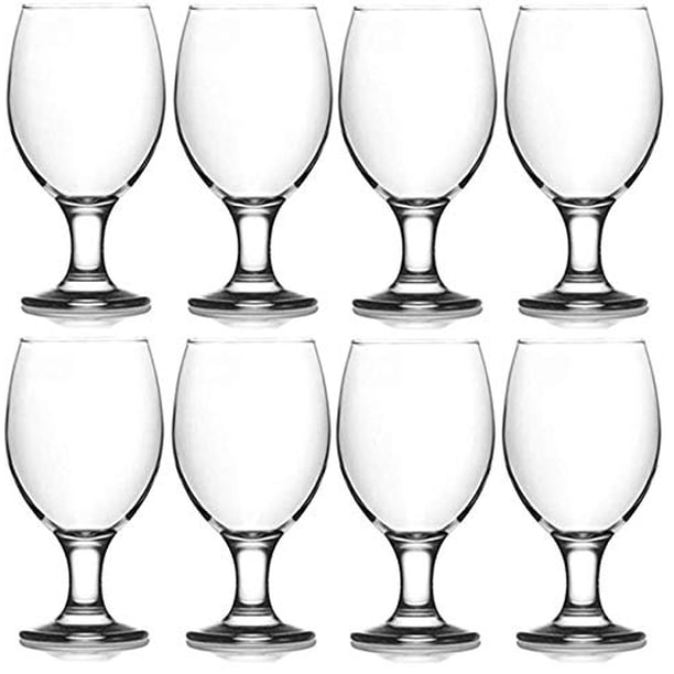 Epure Cremona Collection 8 Piece Water Goblet Glass Set - Strong ...