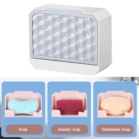 Sponge Box with Lid Wall Box; Scrubber Organizer Mounted Drain Storage ...