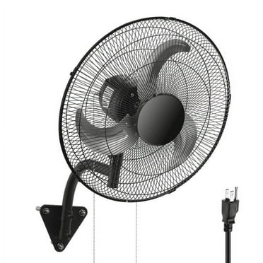Active Air ACFW16HDB 16" 3-Speed Metal Mountable Oscillating Tilt Fan ...