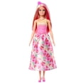 Barbie Royal Doll with Pink and Blonde Hair, Butterfly-Print Skirt and ...