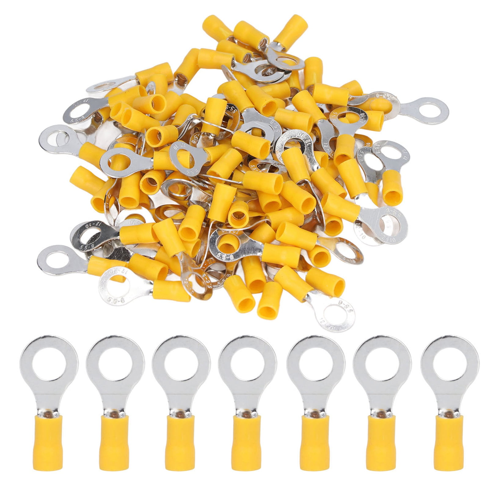 Terminales de anillo aislados Amonsee conectores de crimpado de cable ...