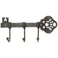 Mainstays Iron Finish Key Rack with 3 Hooks, Mounted Organizer for ...