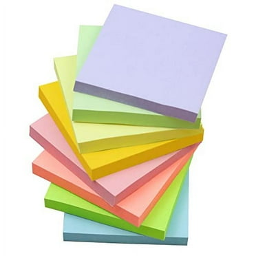 Skycase Sticky Notes 6 Packs, 3 x 3 Inches Adhesive Self-Stick Notes ...