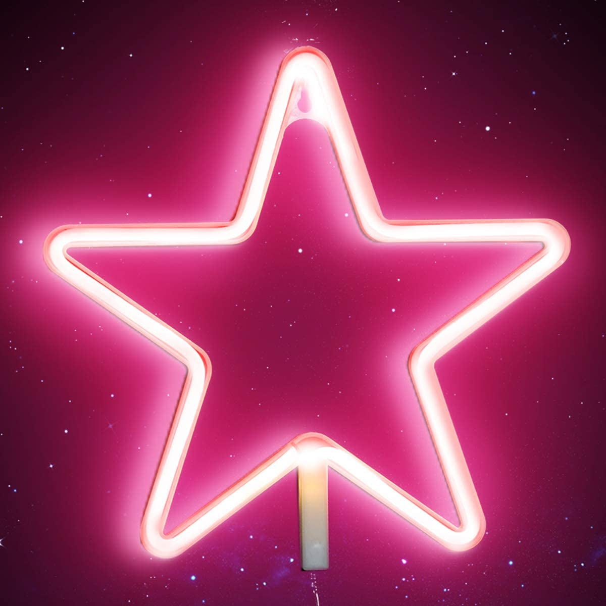 FOOING Neon Light Star Led Light Sign for Wall Decor Light,Party Lights ...