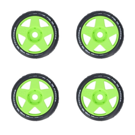 RC Road Racing Wheels, Rubber Plastic 1/8 GT RC Wheels Anti Deformation ...