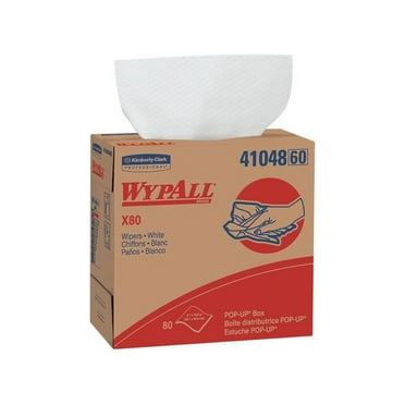 Wypall X60 Reusable Cloths (34865) Quarterfold Washcloths, White, 76 ...