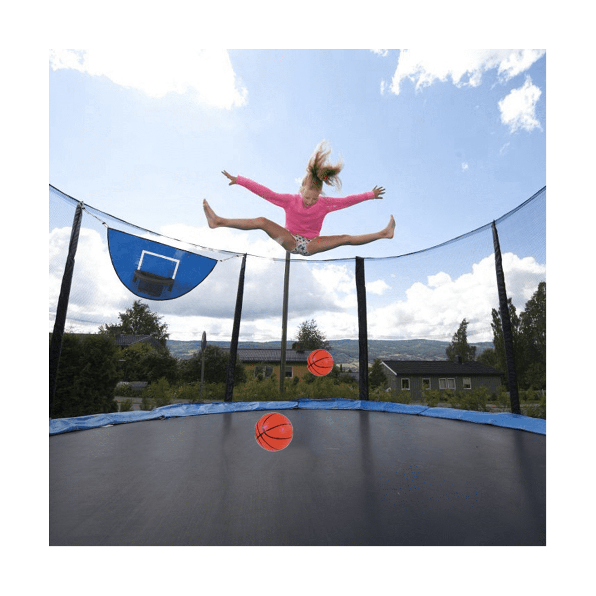 Click here for Unbranded Trampoline Basketball Hoop With Mini Bas... prices