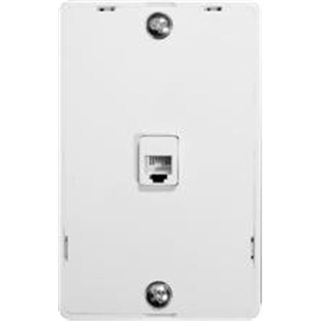 Morris Products 80031 Plastic Wall Phone Plate White - Walmart.com ...