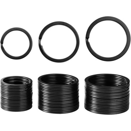 Flat Key Rings Metal Keychain Rings Split Keyrings Flat O Ring for Home ...