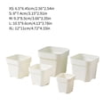 Set Of 10 Piece Modern Succulents Pots User Friendly Plastic Indoor ...