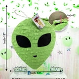 APINATA4U Area 51 Alien Head Pinata, Green, 17in x 17in - Walmart.com