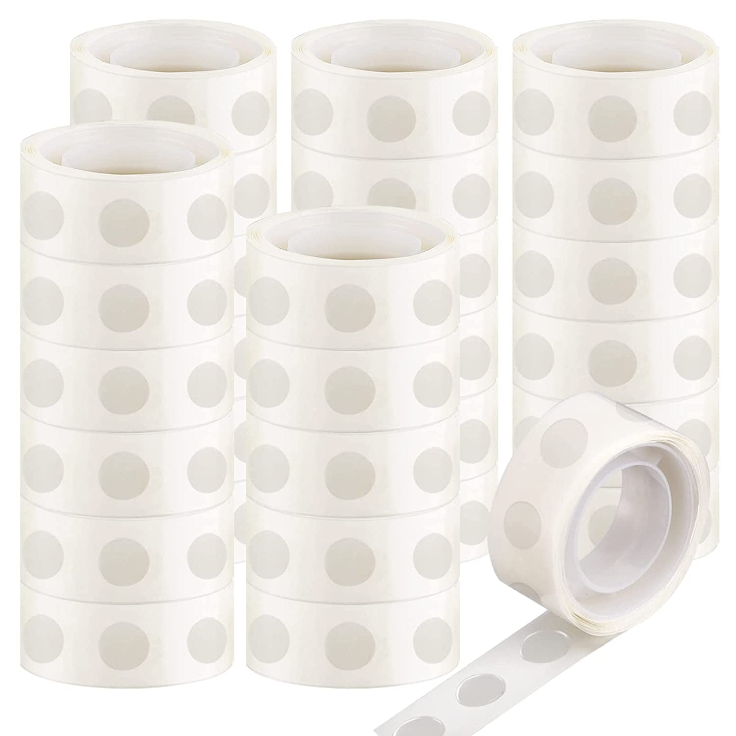 Glue Points, 3000 12mm/0.47" 30 Rolls Poster Putty Adhesive Clear ...