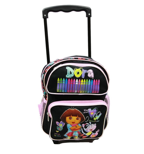 Small Rolling Backpack - Dora the Explorer - Black New School Bag ...