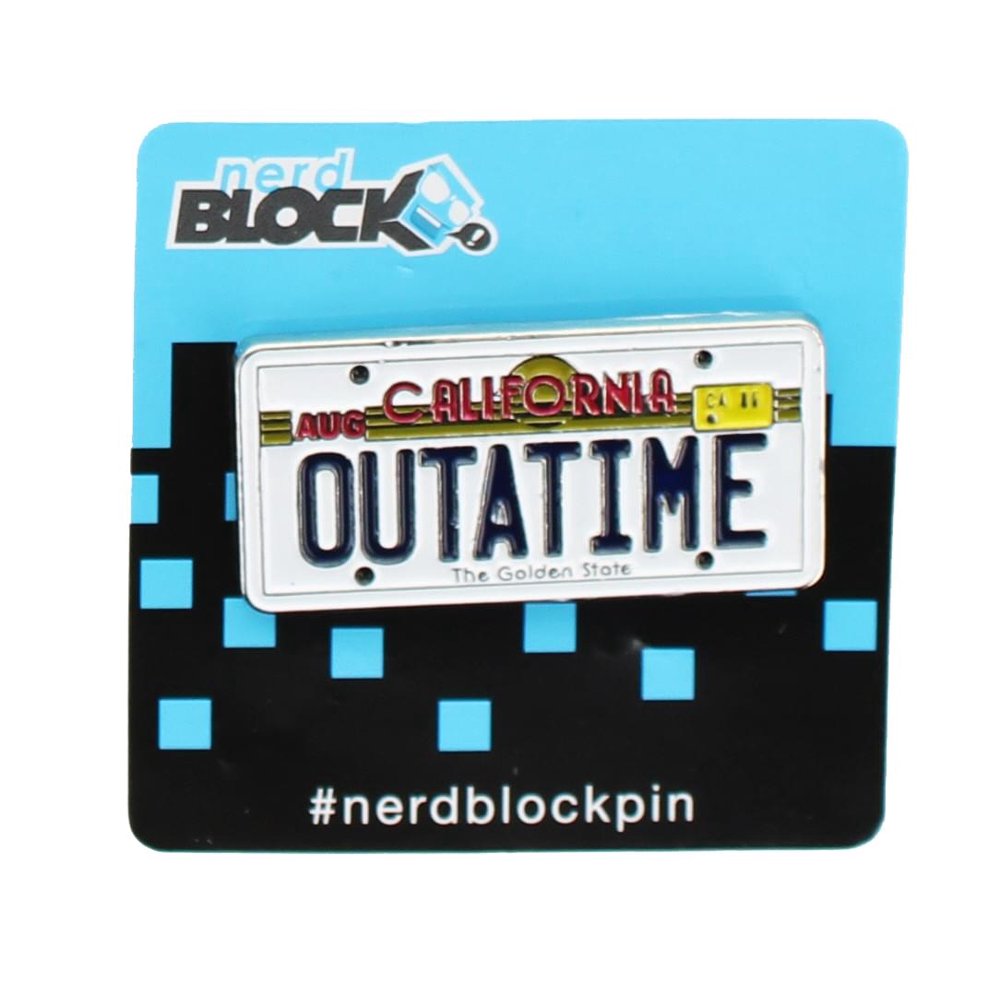 Back to the Future - Back to the Future "Outatime" License Plate Enamel ...