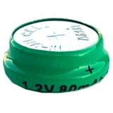 Exell Button 80mAh Rechargable 1.2V NiMH Flat Top Battery - Walmart.com