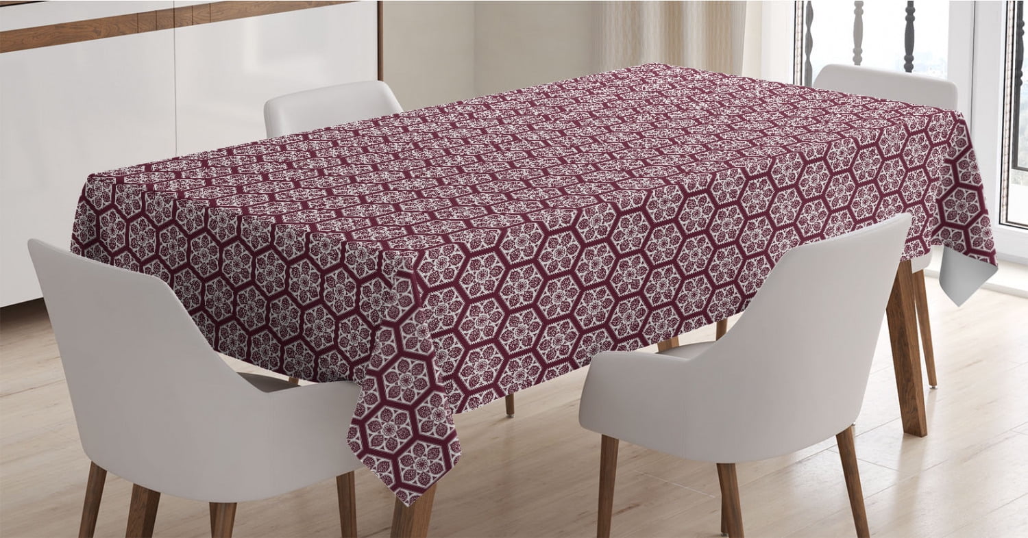 Orient Tablecloth, Boho Middle Eastern Mandala Geometric Moroccan ...