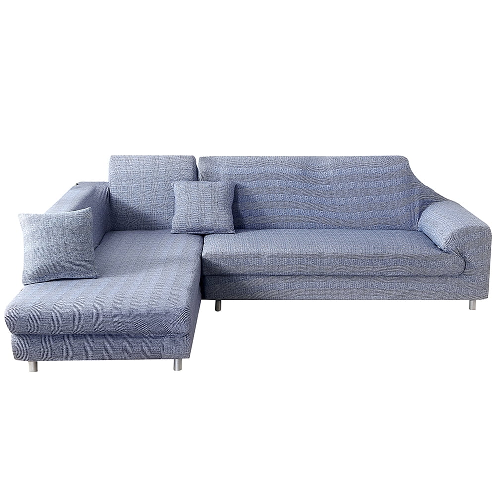 CJC 2 Piece Sofa Cover for 3+3 Seater L-Shaped Sectional Sofa, Fabric ...
